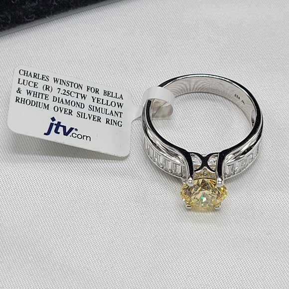 Jtv/Charles Winston/ Bella Luce | Jewelry | Jtv 925 Yellow And White ...